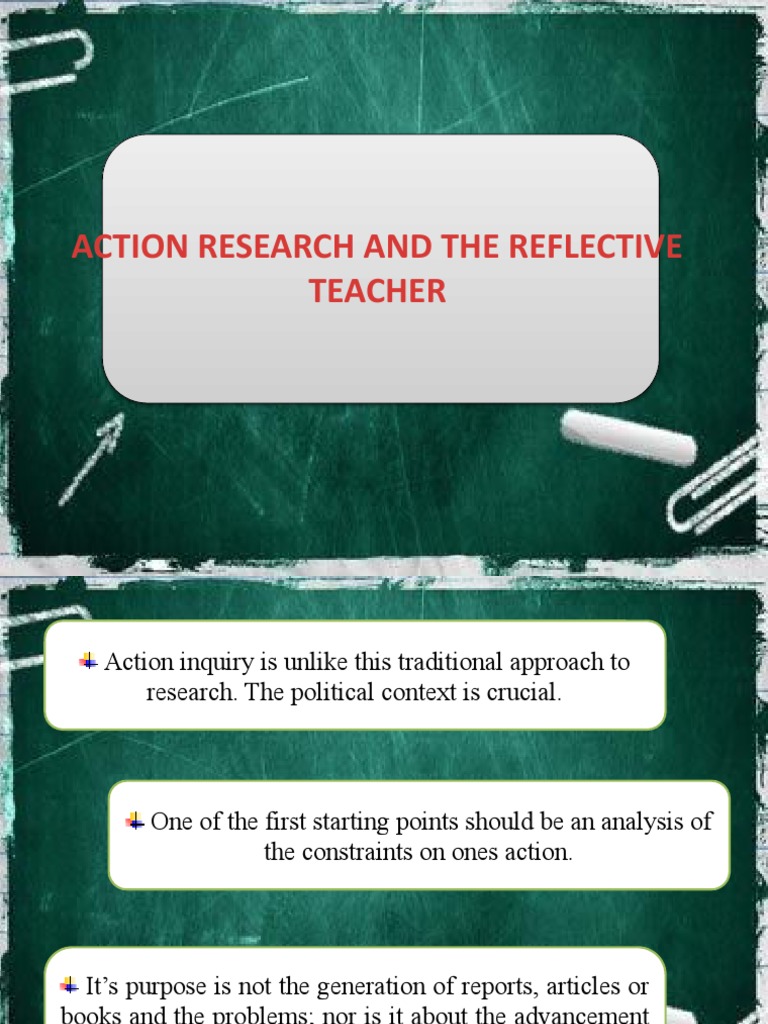 Action Research for Reflective Teaching | PDF | Action Research | Teachers