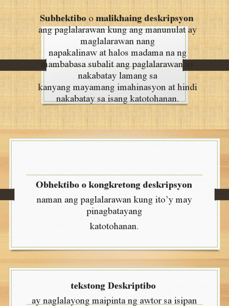 deskriptibo (1) | PDF