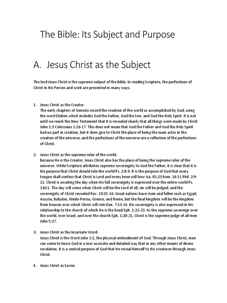 Bible Chapter 3 FINAL | PDF | Glory (Religion) | Jesus