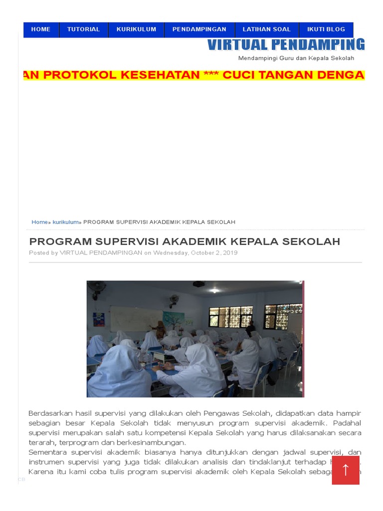 Program Supervisi Akademik Kepala Sekolah - Virtual Pendampingan | PDF | Karier & Perkembangan