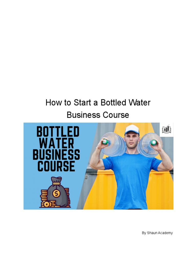 How To Start A Bottled Water Business Course | PDF | Limited Liability ...