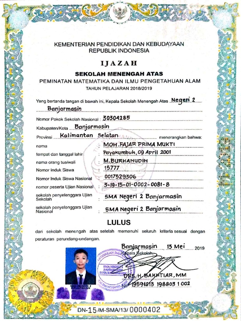 Ijazah 1 | PDF