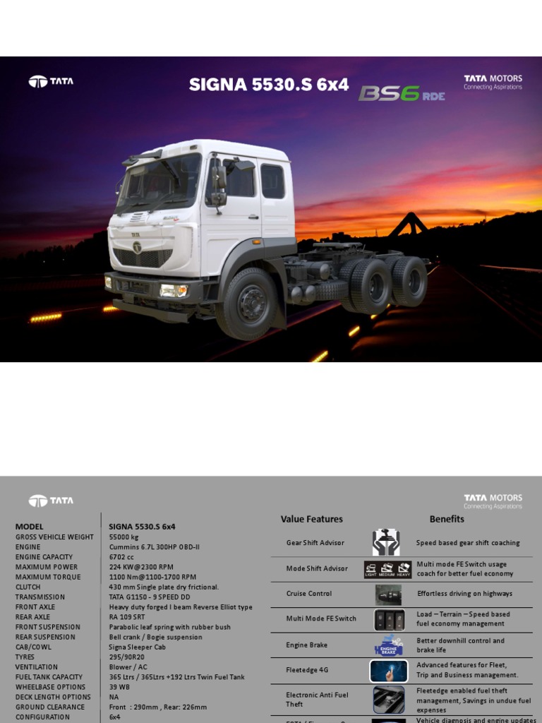 Signa 5530 6X4 | Download Free PDF | Truck | Vehicles