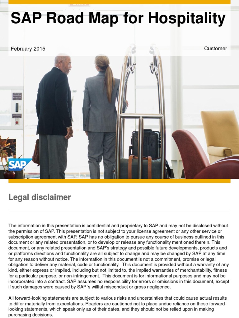 SAP Road Map for Hospitality | PDF | Marketing | Innovation