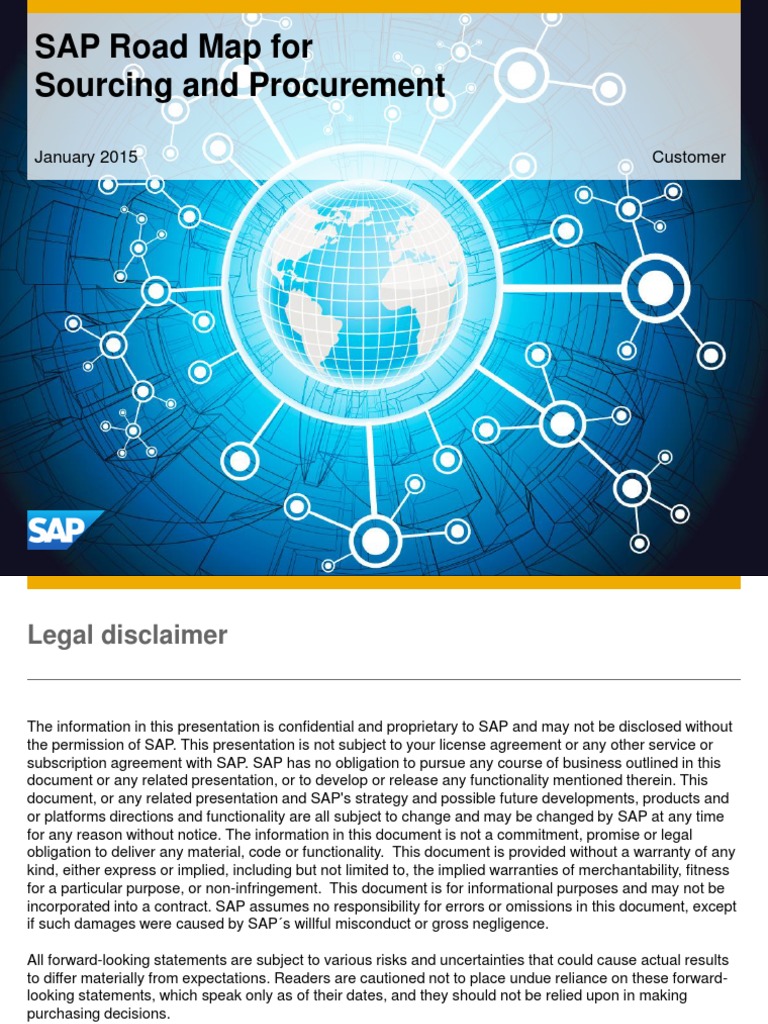 SAP Road Map For Sourcing and Procurement | PDF | Procurement | Supply ...