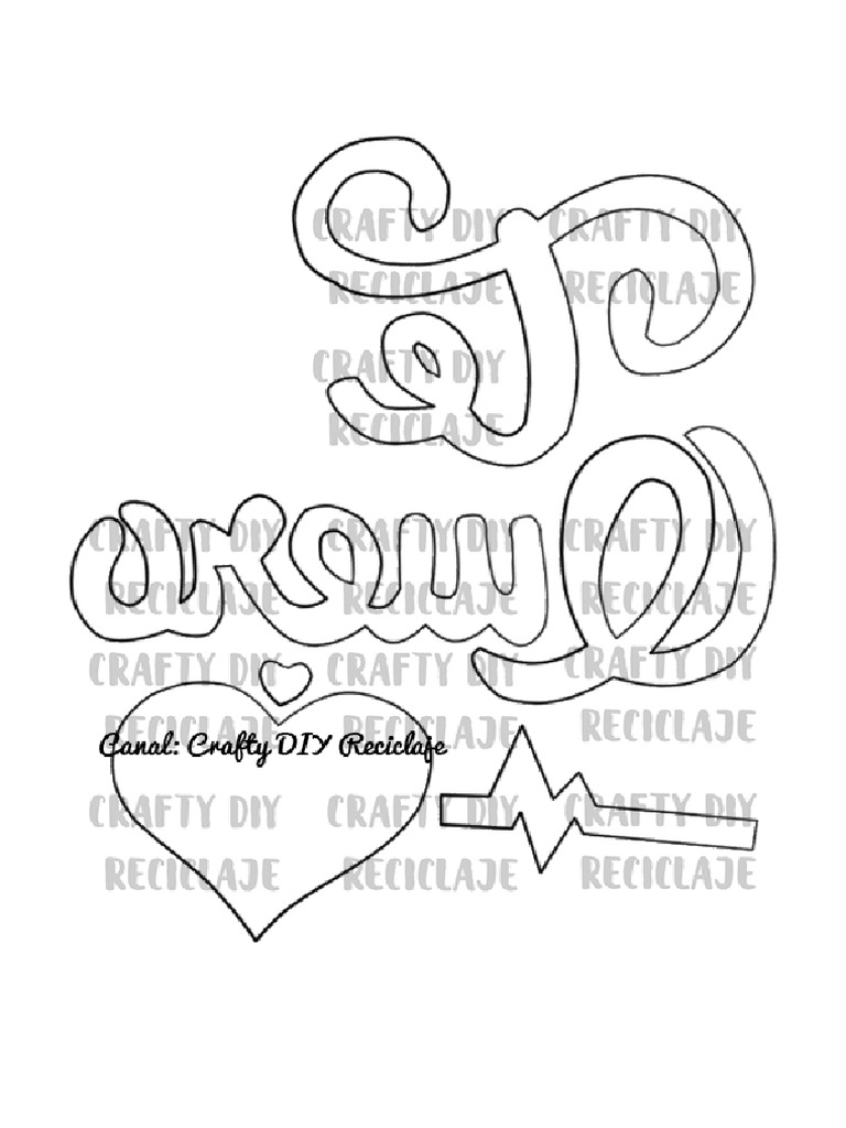 LETRERO TE QUIERO | PDF