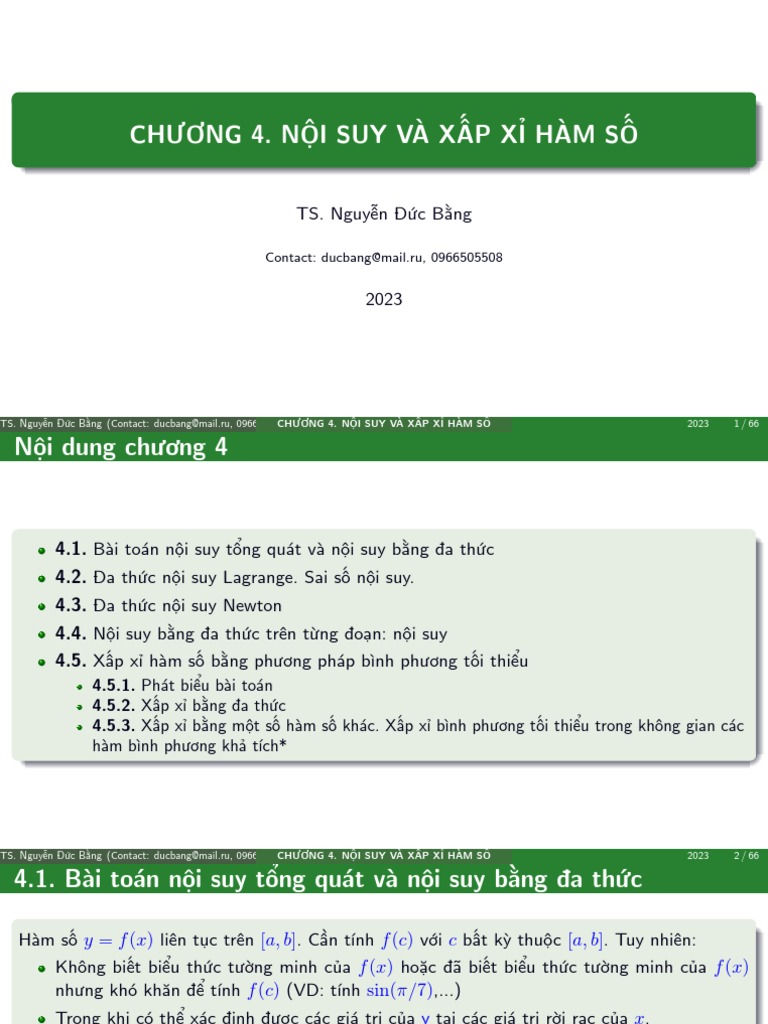 Chương 4 N I Suy | PDF