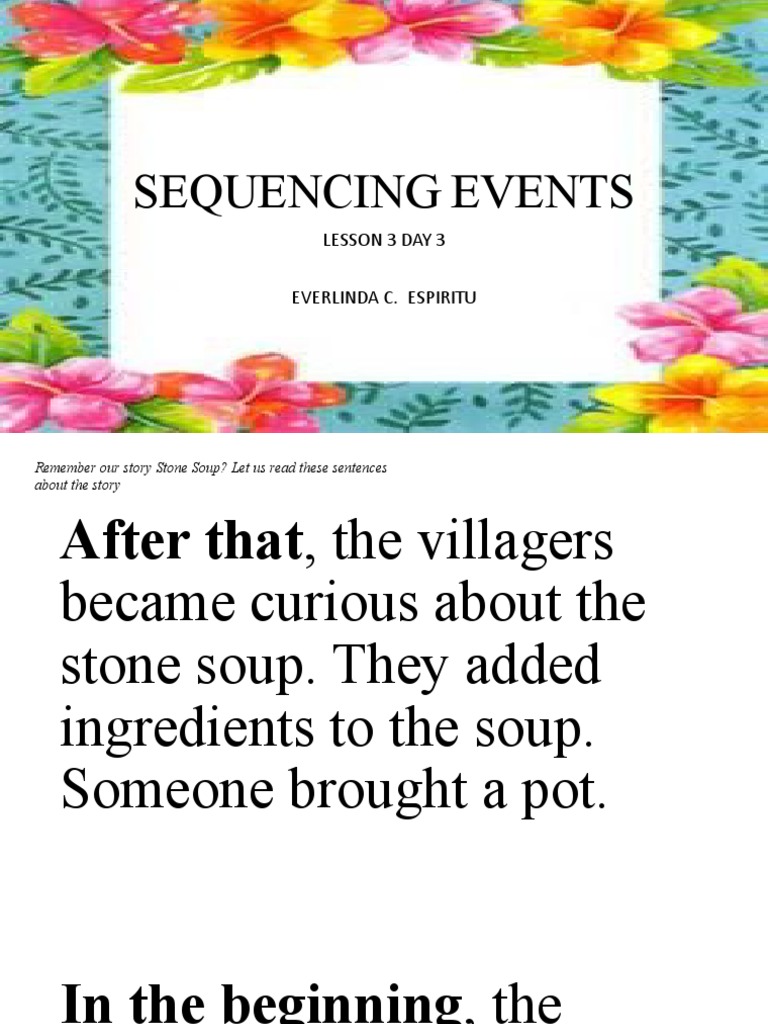 L3d3-Sequencing Events | PDF