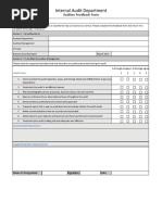 Internal QMS Auditor Performance Evaluation | PDF | Audit | Communication