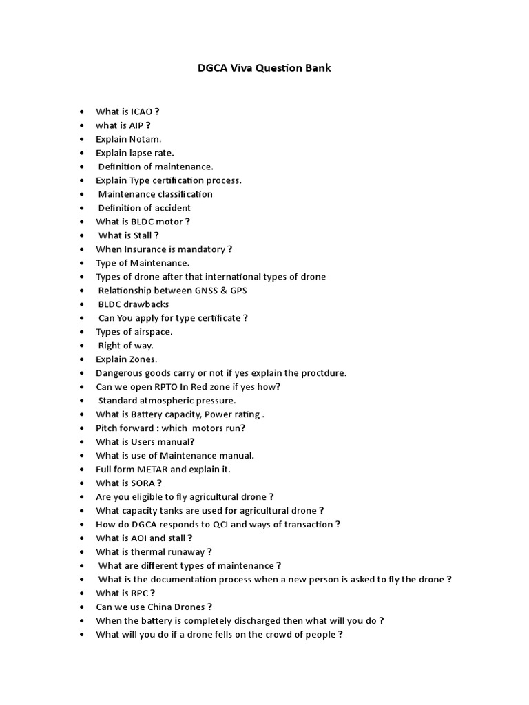 Dgca - Instructor Viva Question Bank-3 | PDF Dgca - Instructor Viva Question Bank-3 | PDF