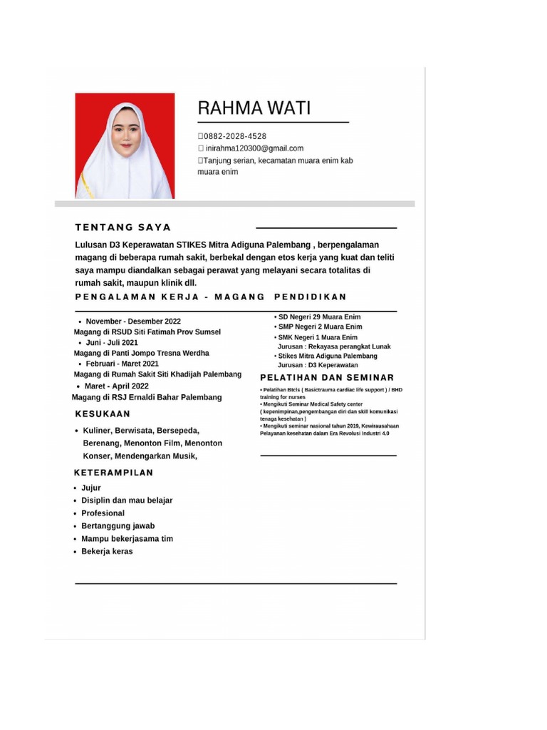 Cv.Rahmawati 2_compressed | PDF