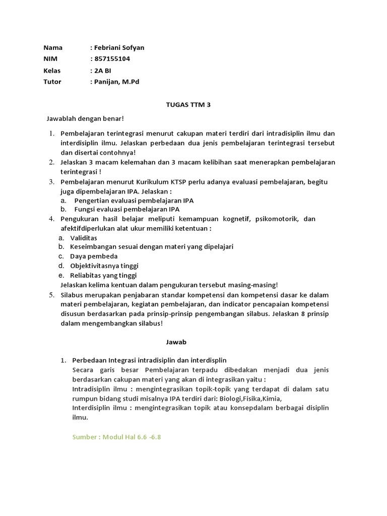 Tugas 3 IPA Febriani Sofyan | PDF