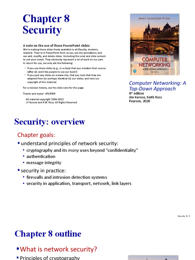 Chapter 8 v8.1 | Download Free PDF | Transport Layer Security | Public Key Cryptography