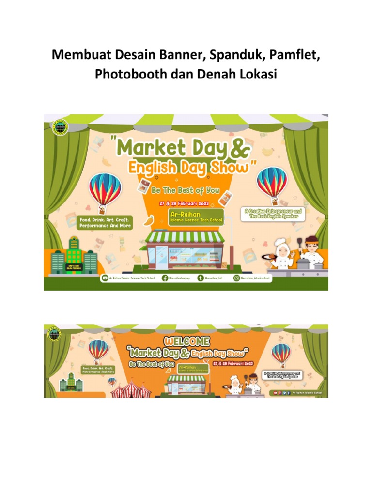 Contoh Desain Backdrop dan Spanduk | PDF