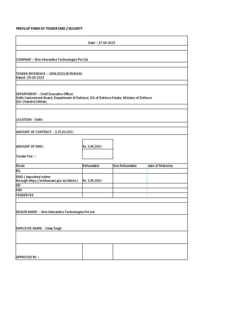 EMD FORMAT Excel Worksheet - Cantt | PDF
