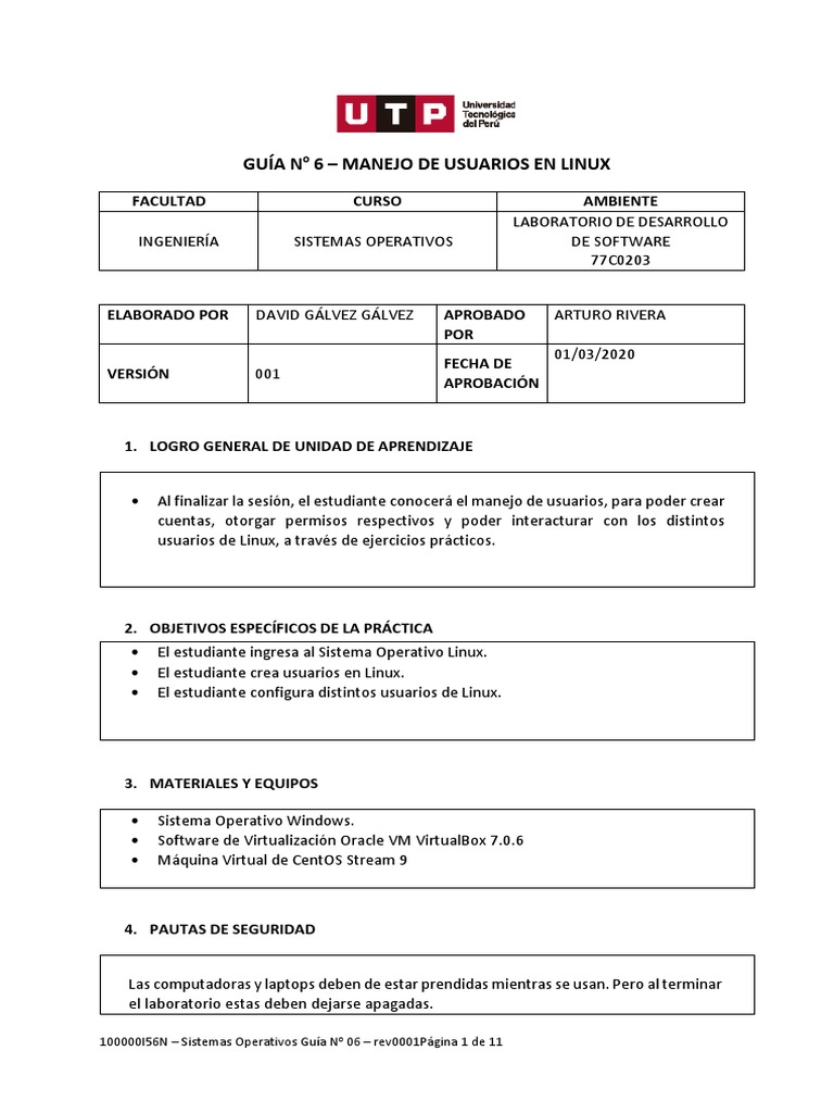 Manejo de Usuarios en Linux: Guía Práctica | PDF | Archivo de computadora | Contraseña