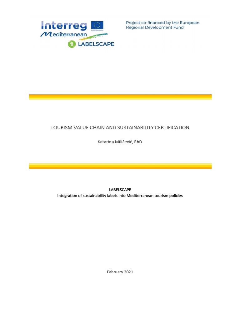 Tourism Value Chain and Sustainability | PDF | Value Chain | Tourism