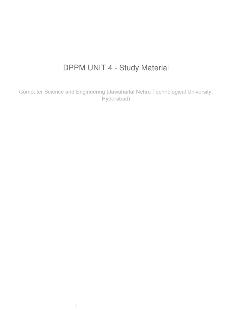 DPPM Unit 4 Study Material | PDF | Emergency Management | Disaster Risk Reduction