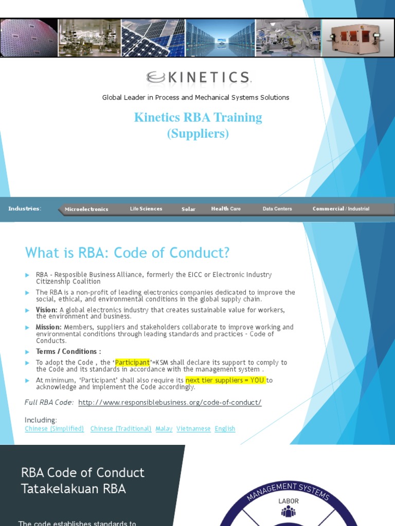 RBA - Training Slides_Malaysia_2023 Internal Supplier & Sub Con | PDF