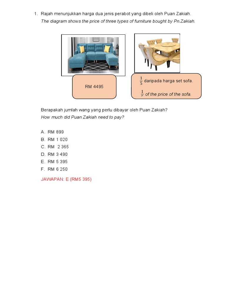 Soalan Stem Matematik 2022 | PDF
