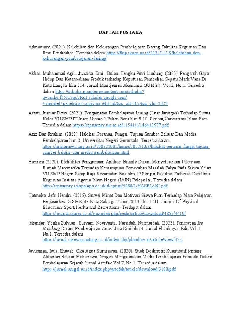 Dapus Mipa 5 Yy | PDF