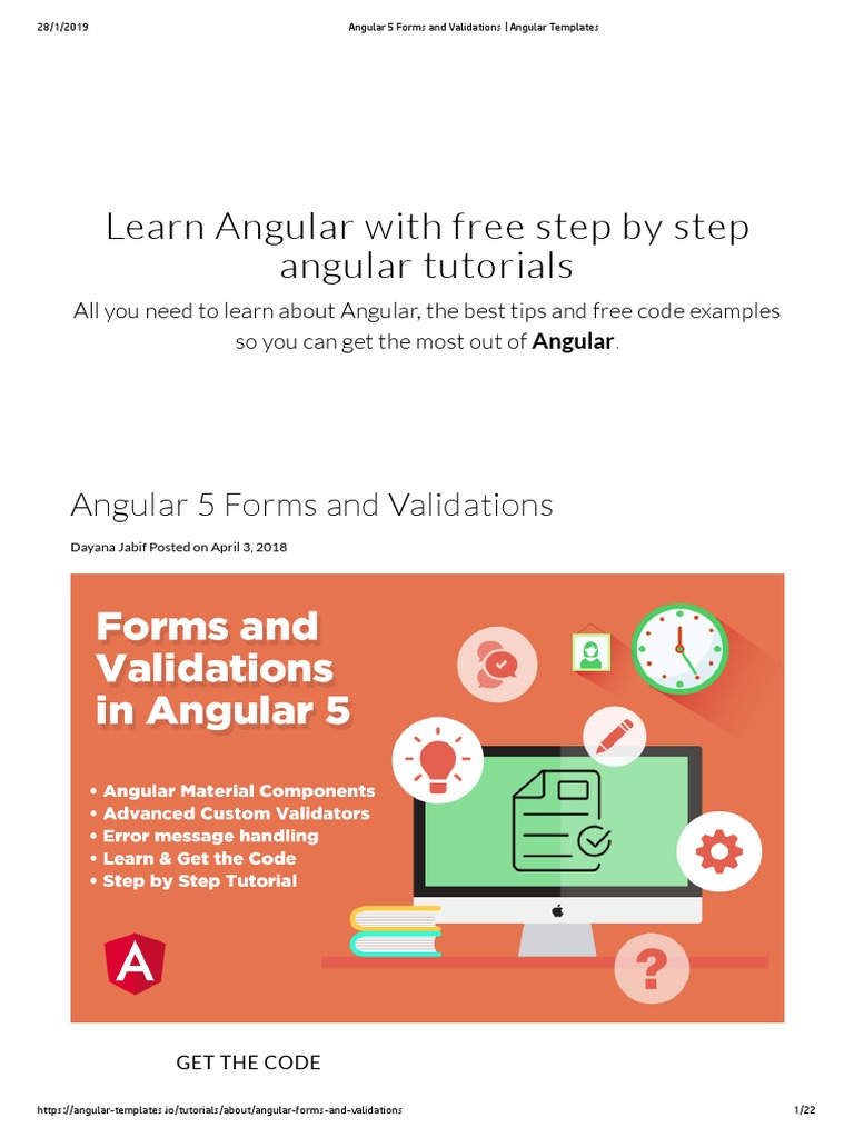 Angular Forms and Validations | PDF | Computer Science | Computing Angular Forms and Validations | PDF | Computer Science | Computing