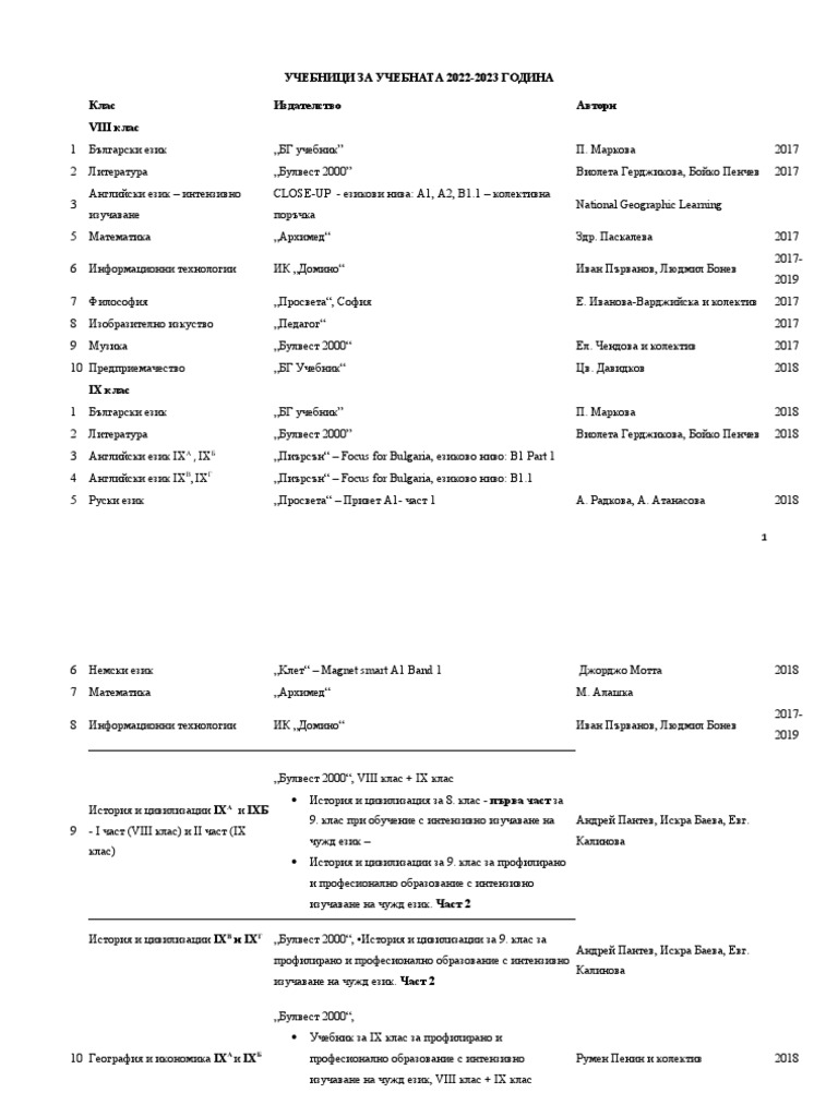 УЧЕБНИЦИ ЗА УЧЕБНАТА 2022 2023 3 Pdf