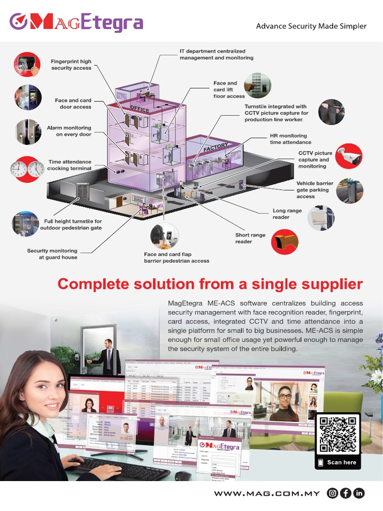 MagEtegra ME ACS Pro Basic and Advance Software Brochure | PDF