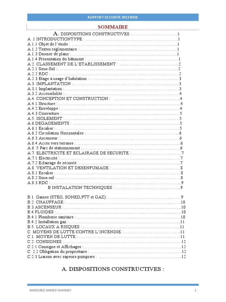 RAPPORT DE SECURITE 22 | PDF