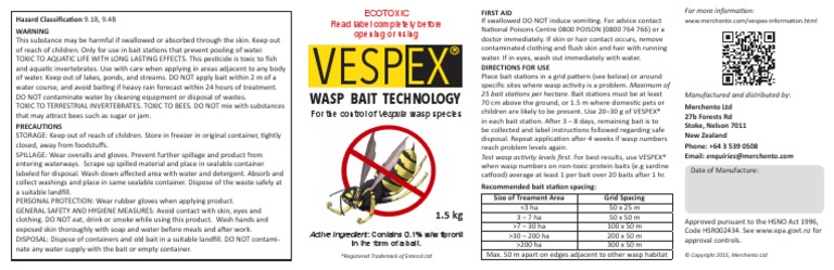 Vespex Label PDF | PDF