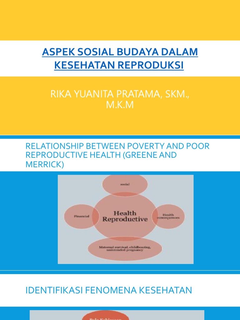 ASPEK SOSIAL BUDAYA DALAM KESPRO | PDF