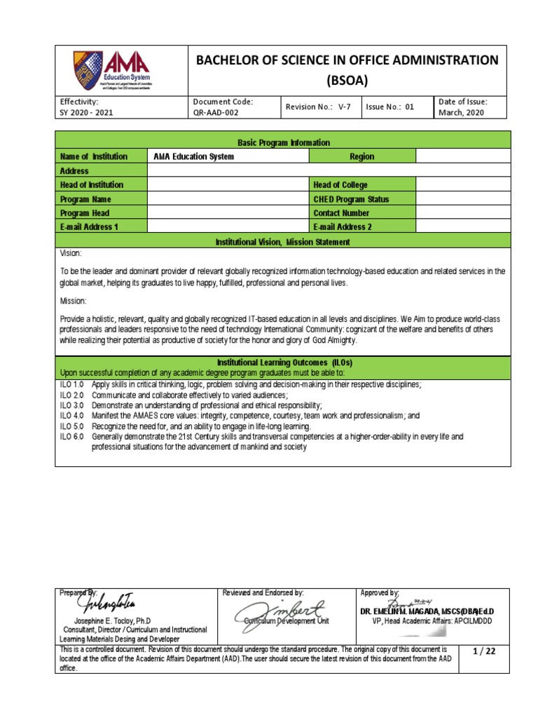 2021 Amaes Obe Bsoa - v7 | PDF | Curriculum | Mathematics