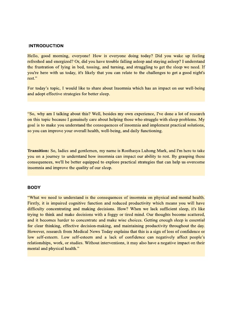 Elc590 Persuasive Speech Script | PDF