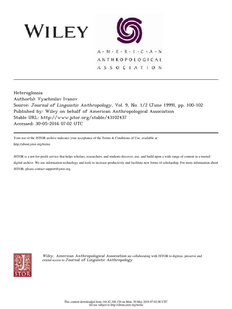 4. Heteroglossia | PDF
