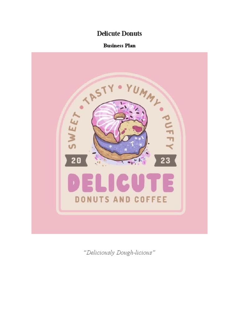 Delicute Donuts Business Plan | PDF
