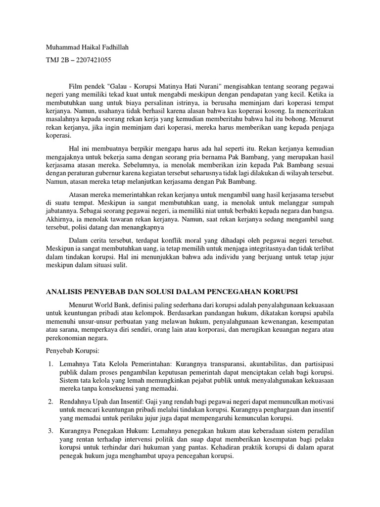 Review Film - Muhammad Haikal F | PDF