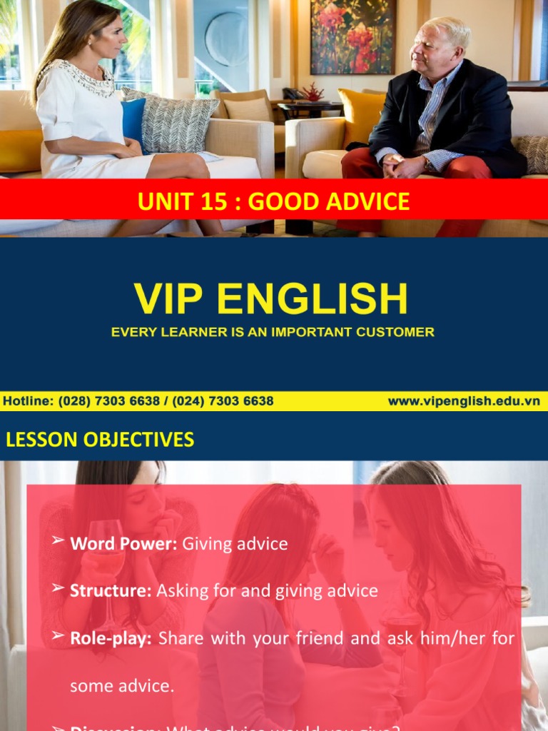 UNIT 15 - GOOD ADVICE (Guided Talk - Level A) | PDF