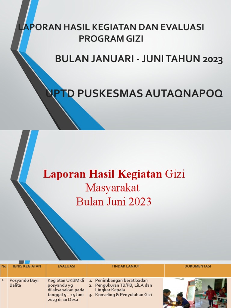 PROGRAM GIZI Juni | PDF
