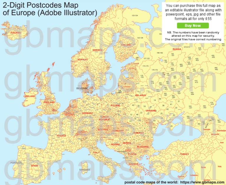 european-postcode-map | PDF