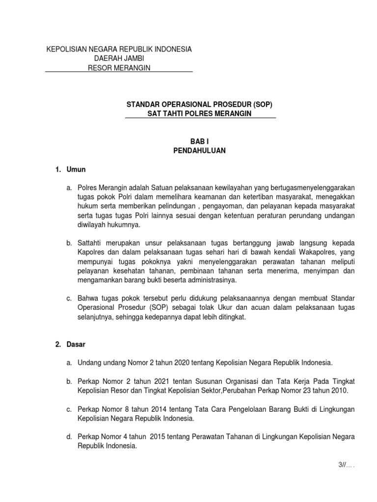 SOP-SAT-TAHTI-BARU | PDF