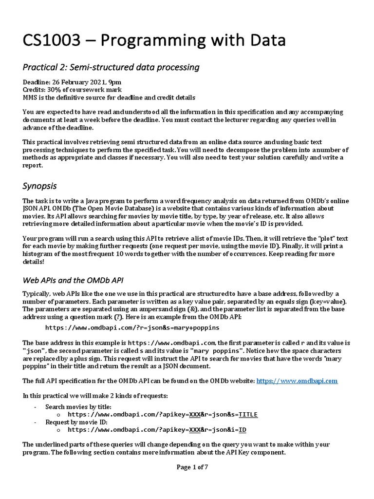 P2 OMDb | PDF