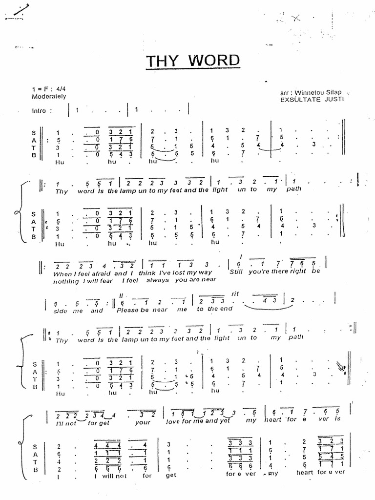 Thy Word (Choir) | PDF