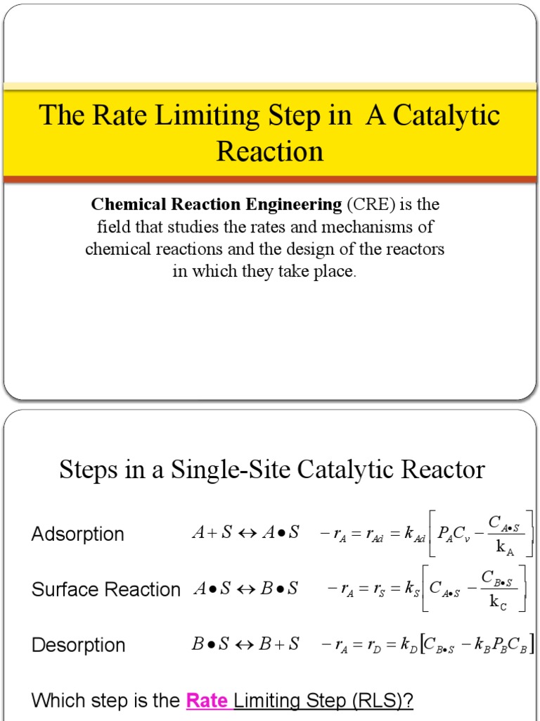 Rate Limiting Step | PDF