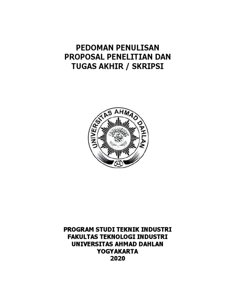 Buku Pedoman Penulisan Skripsi | PDF