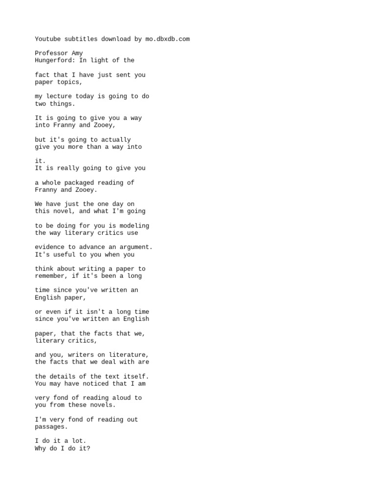 10 J D Salinger Franny and Zooey en | PDF | Prayer | J. D. Salinger