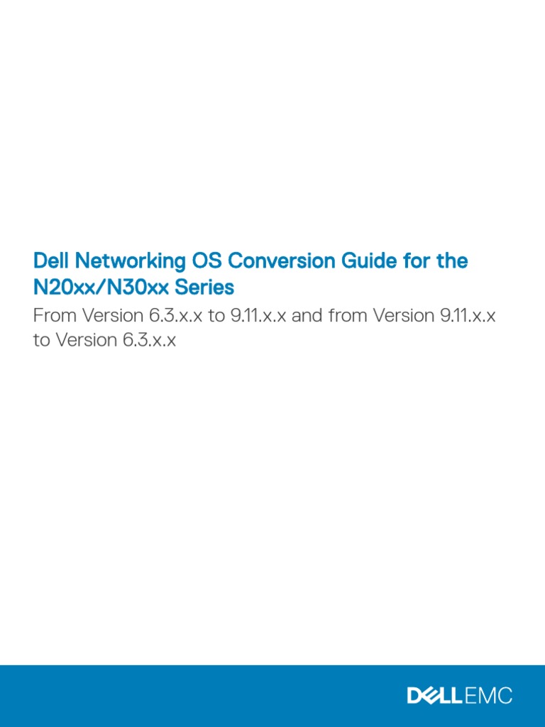 Dell Networking OS Conversion Guide For The N20xx/N30xx Series | PDF | File Transfer Protocol ...
