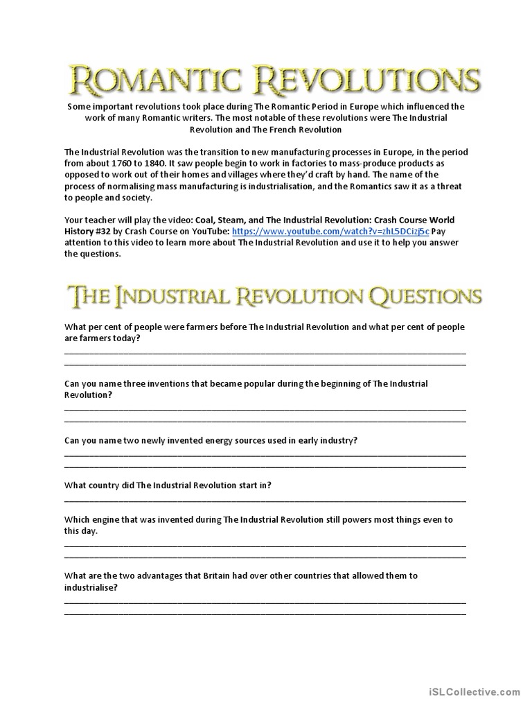 The Industrial Revolution and The French Revolution | PDF | Industrial ...