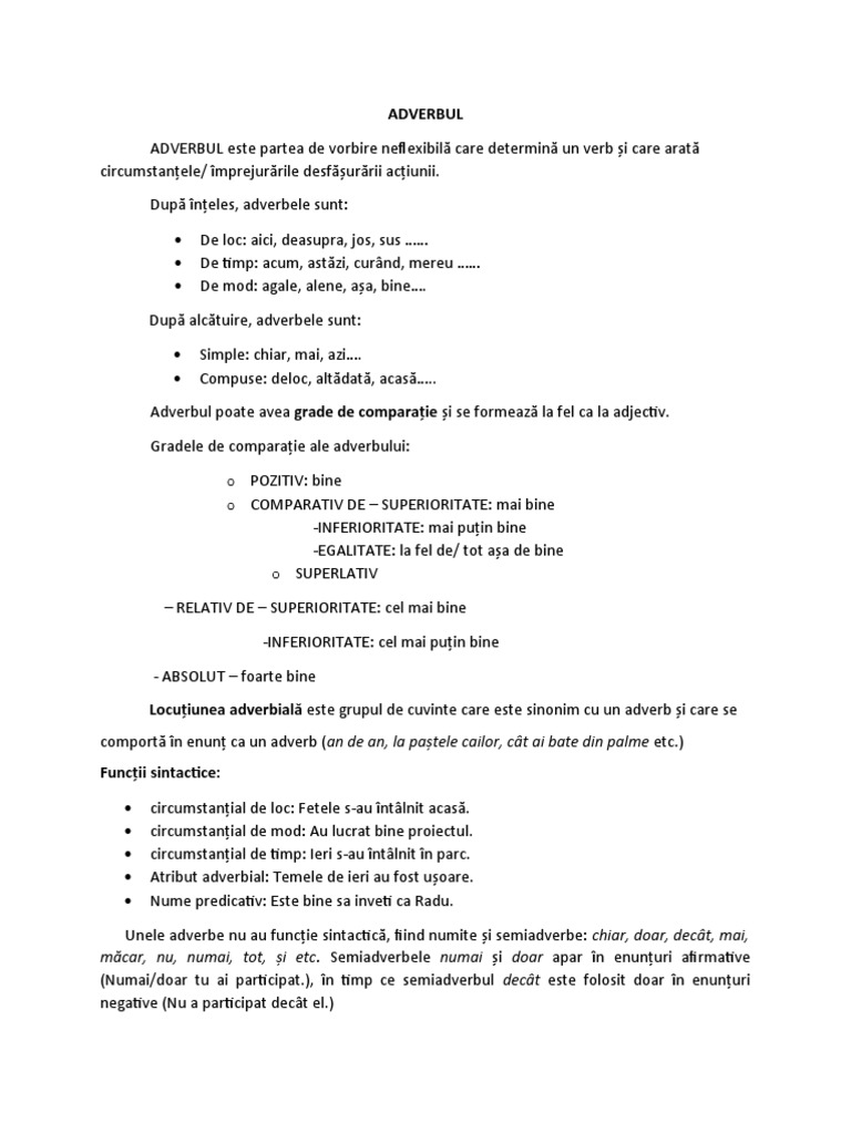 adverbul_clasa_7 | PDF