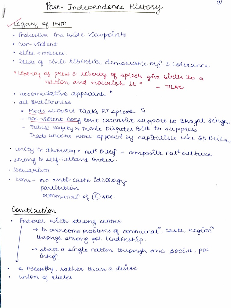 Post Independence History | PDF