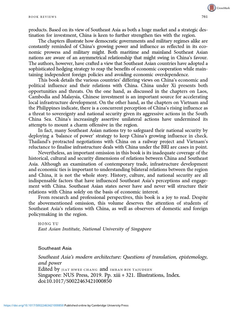 Southeast Asia Southeast Asias Modern Architecture Questions of Translation Epistemology and ...